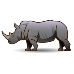 🦏 Emoji Badak (rhinoceros) beserta penggunaanya - Dunia Emoji ...