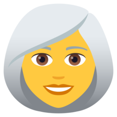 👩‍🦳 Emoji Wanita: rambut putih (woman: white hair) beserta penggunaanya ...
