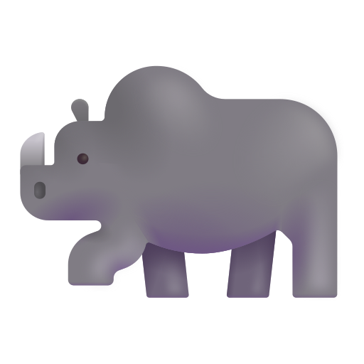 🦏 Emoji Badak (rhinoceros) beserta penggunaanya - Dunia Emoji ...