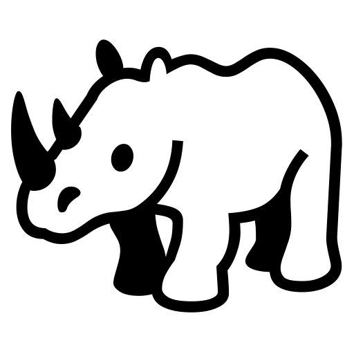 🦏 Emoji Badak (rhinoceros) beserta penggunaanya - Dunia Emoji ...