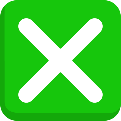 Emoji Tombol tanda silang (cross mark button) beserta penggunaanya ...